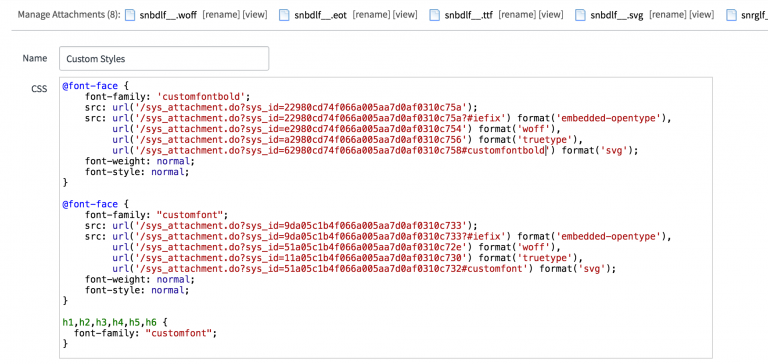 Using Custom Fonts In Service Portal – ServicePortal.io