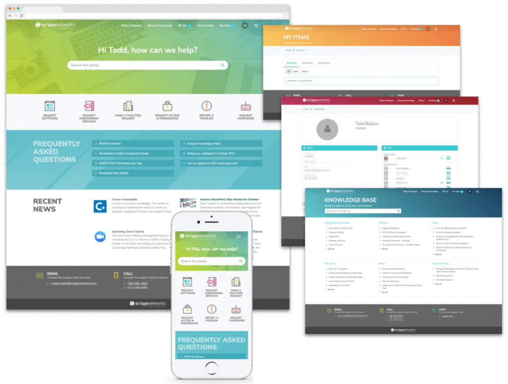 Featured Service Portal: Scripps Networks – ServicePortal.io