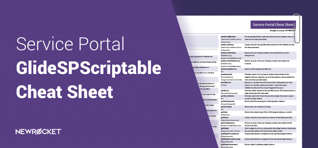 GlideSPScriptable Cheat Sheet – ServicePortal.io